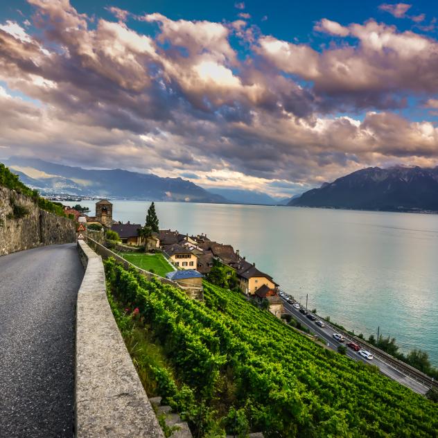 Weinterrassen von Lavaux Lutry - St-Saphorin - Montreux Riviera