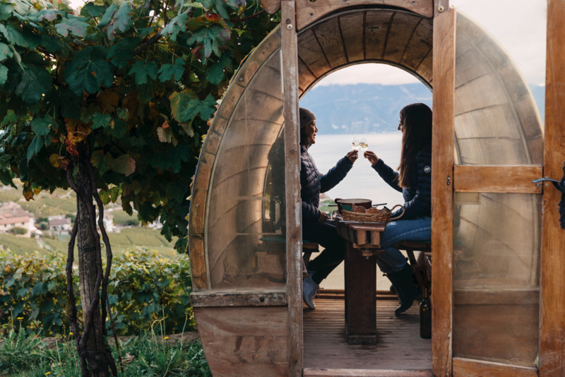 Fondue im Fass - Domaine Vitis Musicalis - Montreux Riviera