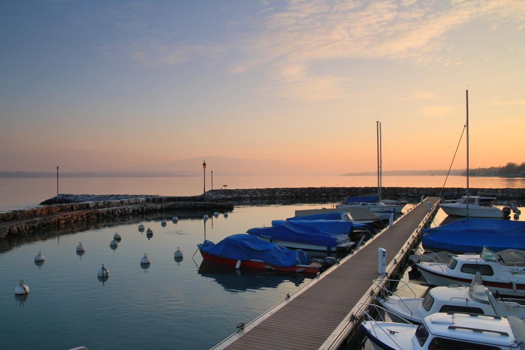 Coppet, a peaceful town on Lake Geneva with its for its castle, the ...