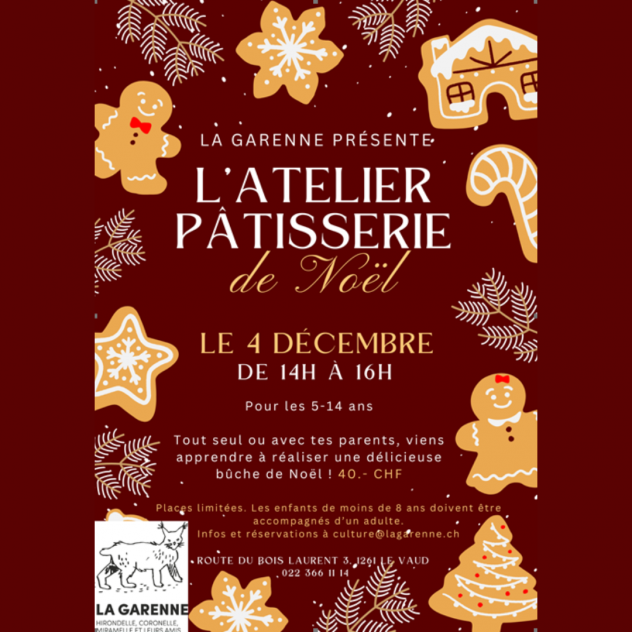 L'Atelier Pâtisserie de Noël - La Garenne | La Côte - Tourism