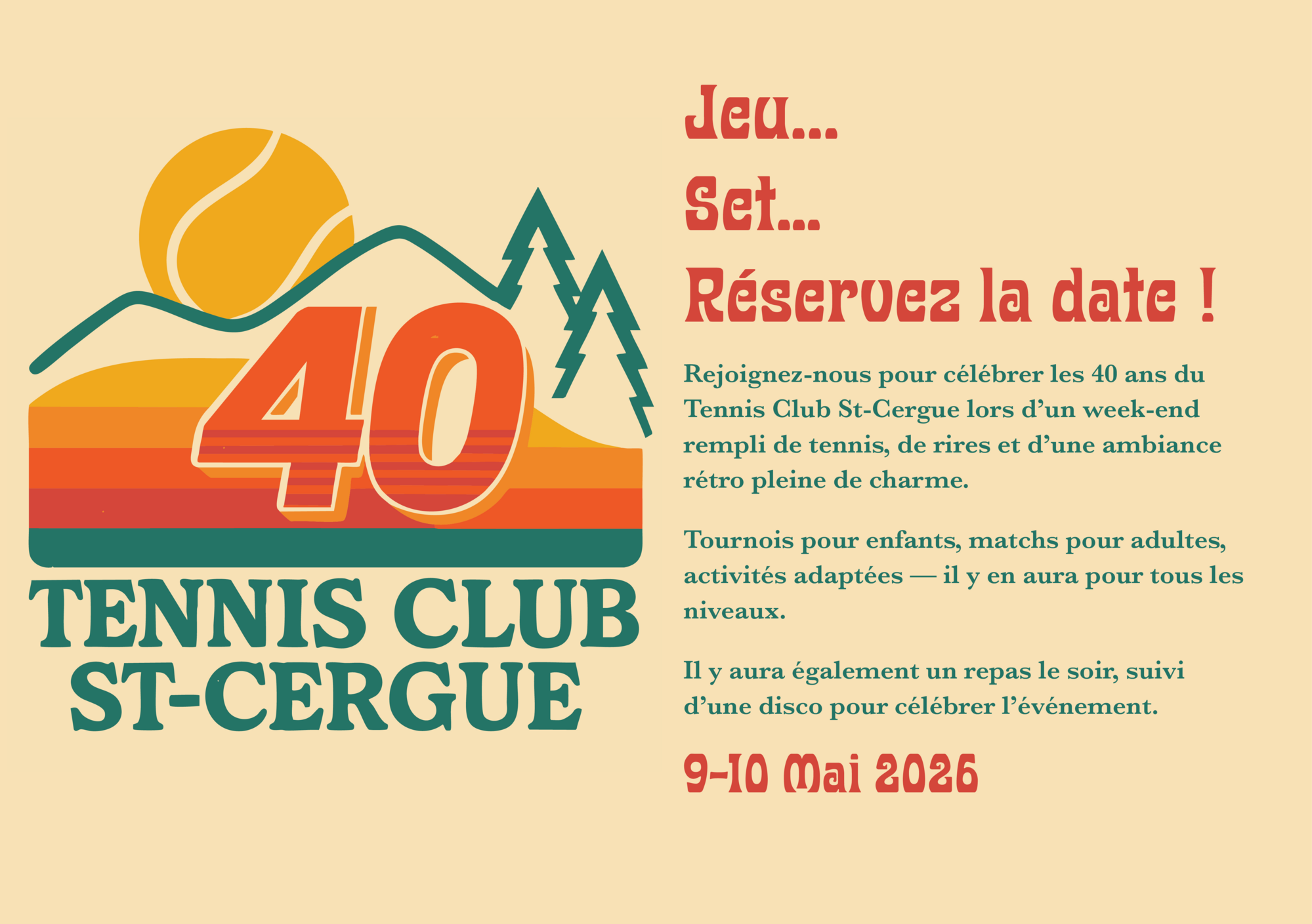 40 ans du Tennis Club de St-Cergue | La Côte - Tourisme