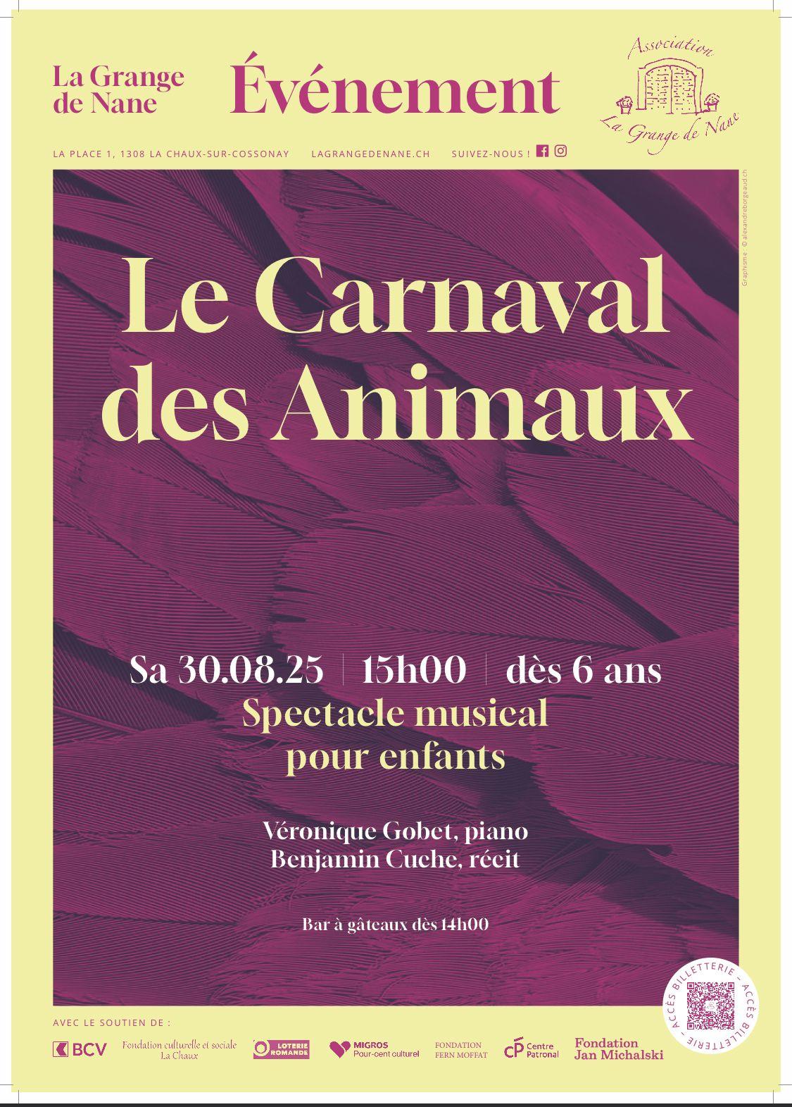Spectacle musical : Le carnaval des animaux | Morges Région Tourisme