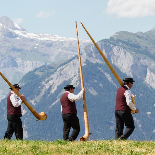 Exhibition 20 years of the Alphorn Festival | Nendaz Switzerland